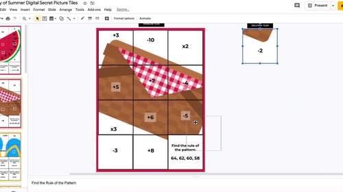 Summer math mystery pictures end of year math review 3rd 4th grade math ...