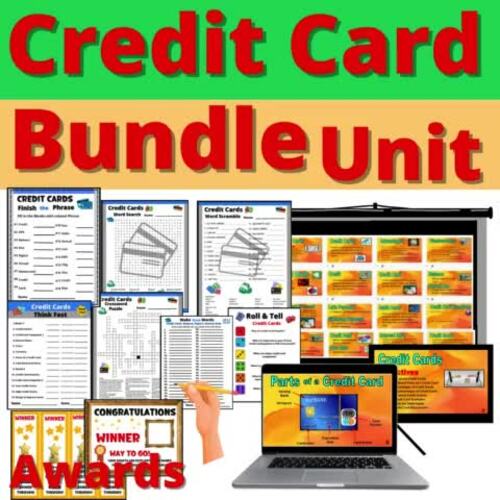 Credit Card Unit Bundle Resources Activities CTE Financial Literacy