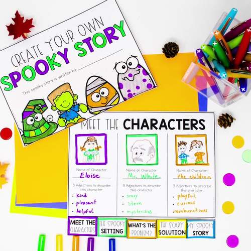 Halloween Writing Book, Spooky Story Digital Distance Learning | TpT