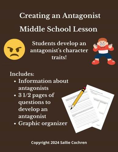 Creating an Antagonist (Middle School Creative Writing) | TPT