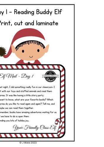Christmas Elf Activities for 15 Days: Festive Letters & Worksheets ...