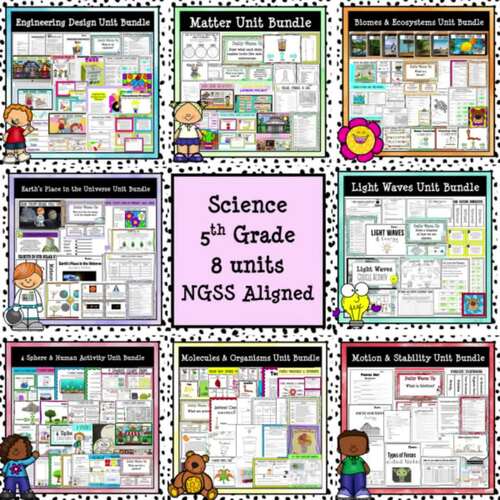 5th Grade Science (YEAR-LONG CURRICULUM) Bundle *NGSS* 8 units | TPT