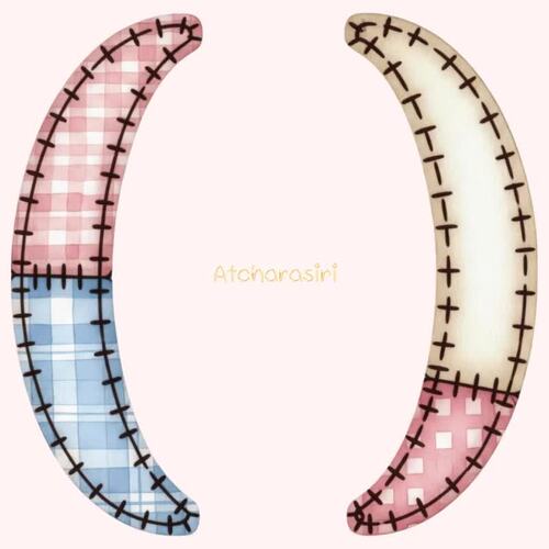 Patchwork Symbols Watercolor Clipart PNG Set – 14 Cozy Folk Art Icons,