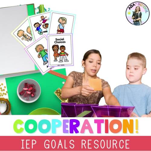 Following Directions Behavior IEP Goals - Cooperation - Behavior Management