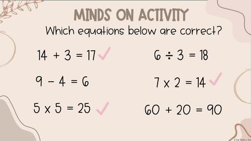 Grade 3 Ontario Digital Math Slides - Algebra | PowerPoint + Google Slides