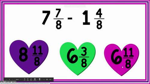 Add and Subtract Mixed Numbers with Like Denominators for Google Slides
