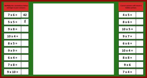 Digital Pixel Art NO PREP - Merry Sloth Multiplication to 10 Google Sheets