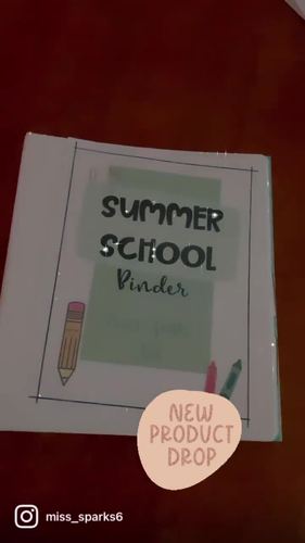 Pastel Pencil Summer School Binder by Room 6 Resources | TPT