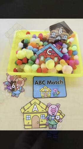 Three Little Pigs Alphabet Center | Kindergarten Literacy Activity ...