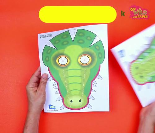 printable crocodile mask
