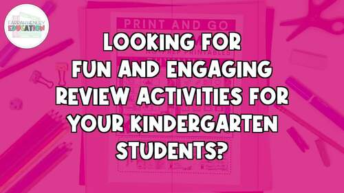 Kindergarten September Activities for Back to School No Prep Printables ...
