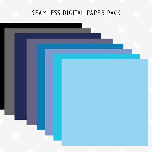 Plain Solid Rainbow Colours Digital Paper Pack for Backgrounds & Crafts