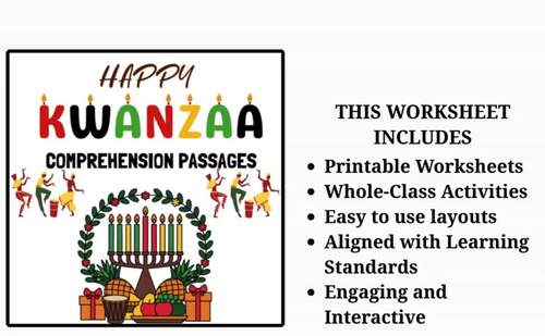 KWANZAA Comprehension Passages by Learnwith Ease | TPT