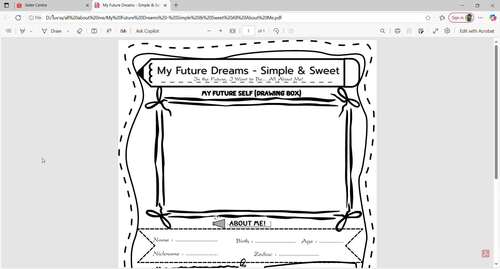 My Future Dreams - Simple & Sweet "All About Me" by chiwden | TPT