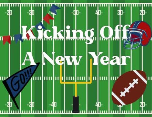 Football-Themed New Year Bulletin Board by Cindy's Treasures | TPT