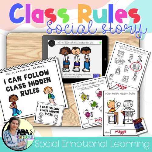 Class Rules social stories Hidden rules and procedures social emotional ...