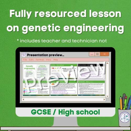 Genetic engineering (GCSE) by CMGs Science lessons | TPT