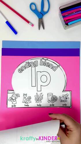 Ending Blends Activities & Crafts Phonics Crowns for Final Consonant Blends