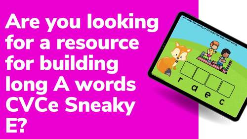 Build Long a Words CVCe Boom Cards by Fiddleheads | TpT