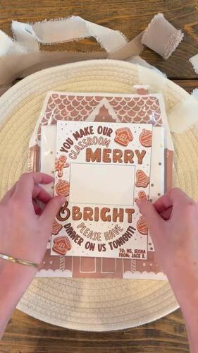 Holiday Dinner on Me Gift Card Holder for Christmas Gift - Gingerbread ...