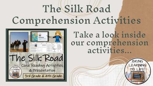 The Silk Road Close Reading Passage & Comprehension Activities | 3rd ...