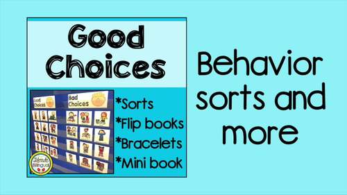 Good Choices Sort and More by Blonde Bilingual | TPT
