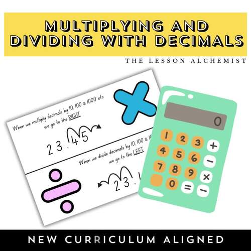 Multiplying and Dividing with Decimals | Classroom Anchor Chart | TPT