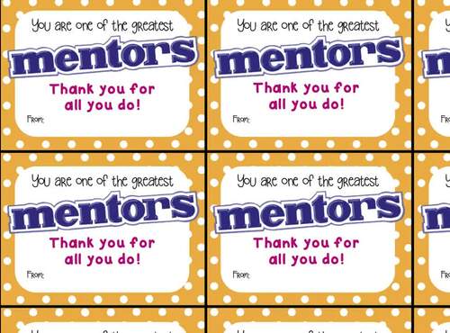 Mentos Teacher (Staff) Appreciation Treat Tag- You're one of the ...