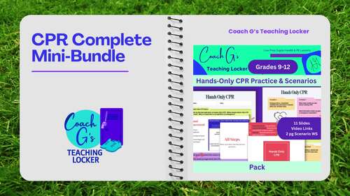 Hands-Only CPR Practice & Scenarios | Health Slides & Worksheet ...