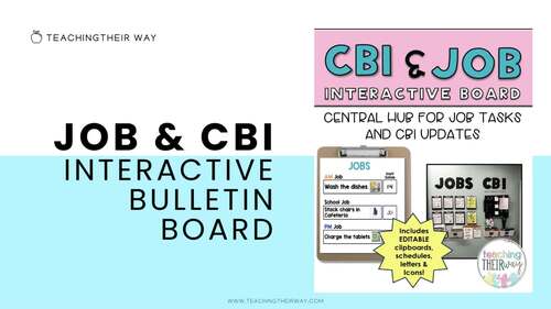 SpEd Jobs & CBI Interactive Bulletin Board by Teaching Their Way