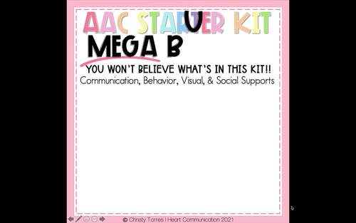 AAC Starter Kit Mega Bundle Communication, Behavior, Academics, Social ...