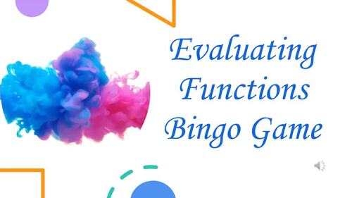 Evaluating Functions Maths Bingo Game Activity by Worksheet Whisperer