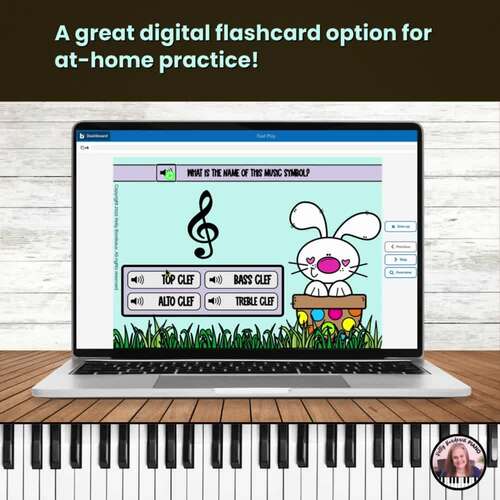 Easter Music Terms and Symbols BOOM™ Cards Activity for Beginner Piano ...