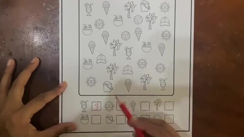 Counting Number to10 -Kindergarten math worksheets/ Summer Theme