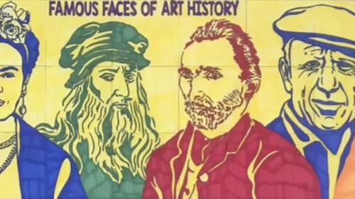 Famous Faces® of Art Collaboration Poster | Great for Art History Lessons!