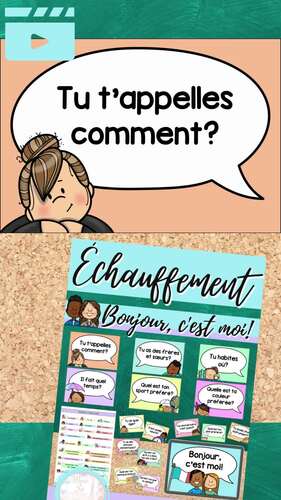 Échauffement/ Warm-Up: Bonjour, c'est moi! (French speaking activity)