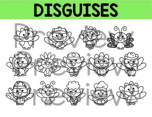 Turkey in Disguise Spanish Craftivity / Turkey Activities | TPT