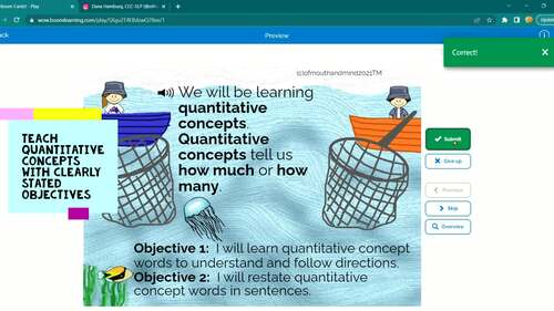 Quantitative Concepts & Following Directions: Deep Sea Fishing!