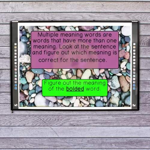 Multiple Meaning Words Homonyms Middle School Digital Boom Cards Bundle