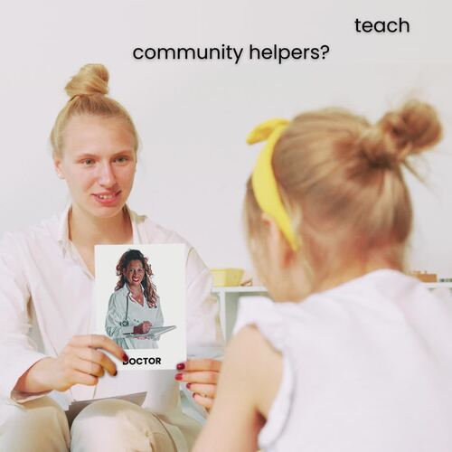 Community Helpers & Occupations | Three-Part Montessori Flashcards | 64 ...
