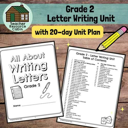 Grade 2 Friendly Letter Writing Unit (Printable + Google Slides™)