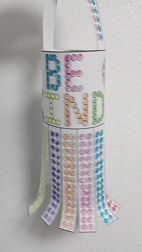 World Kindness Day Windsock Craft Q Tip Painting Coloring PRESCHOOL ...