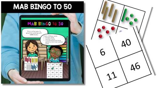MAB blocks bingo game to 50 with cut and match activity by Oceanview ...