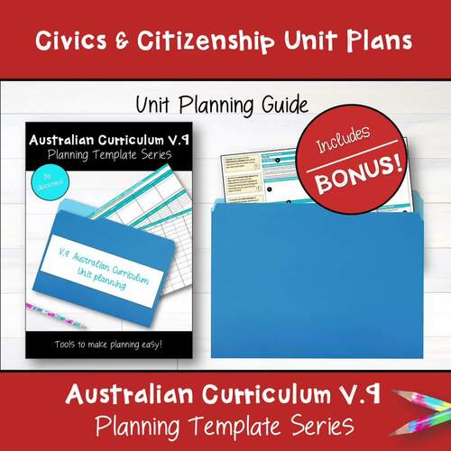 V9 CIVICS & CITIZENSHIP Unit Plan Templates - Year 7-10 Bundle Pack