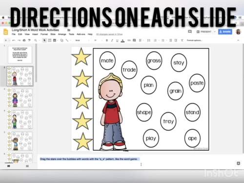 Long and Short Vowel Digital Word Work BUNDLE | TPT