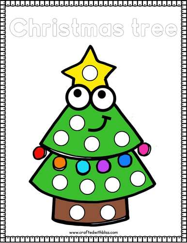 Christmas Dot Marker Activity, Christmas Do-A-Dot Marker Fine Motor ...