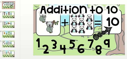 ZOO Addition to 10 - Digital Google Classroom Distance Learning | TPT
