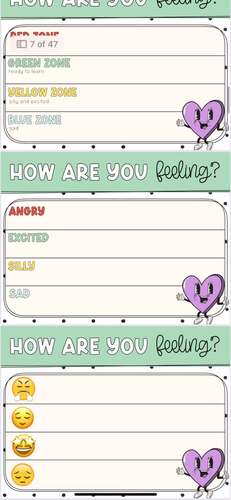 Groovy Retro Daily Slides by Falling for Firsties | TPT