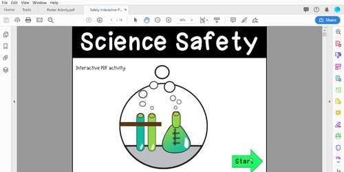 Adapted Science: Science Safety Interactive PDF- Distance Learning