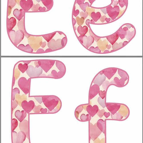 VALENTINE'S DAY BULLETIN BOARD LETTERS, NUMBERS & BUNTING by TechLitTeach